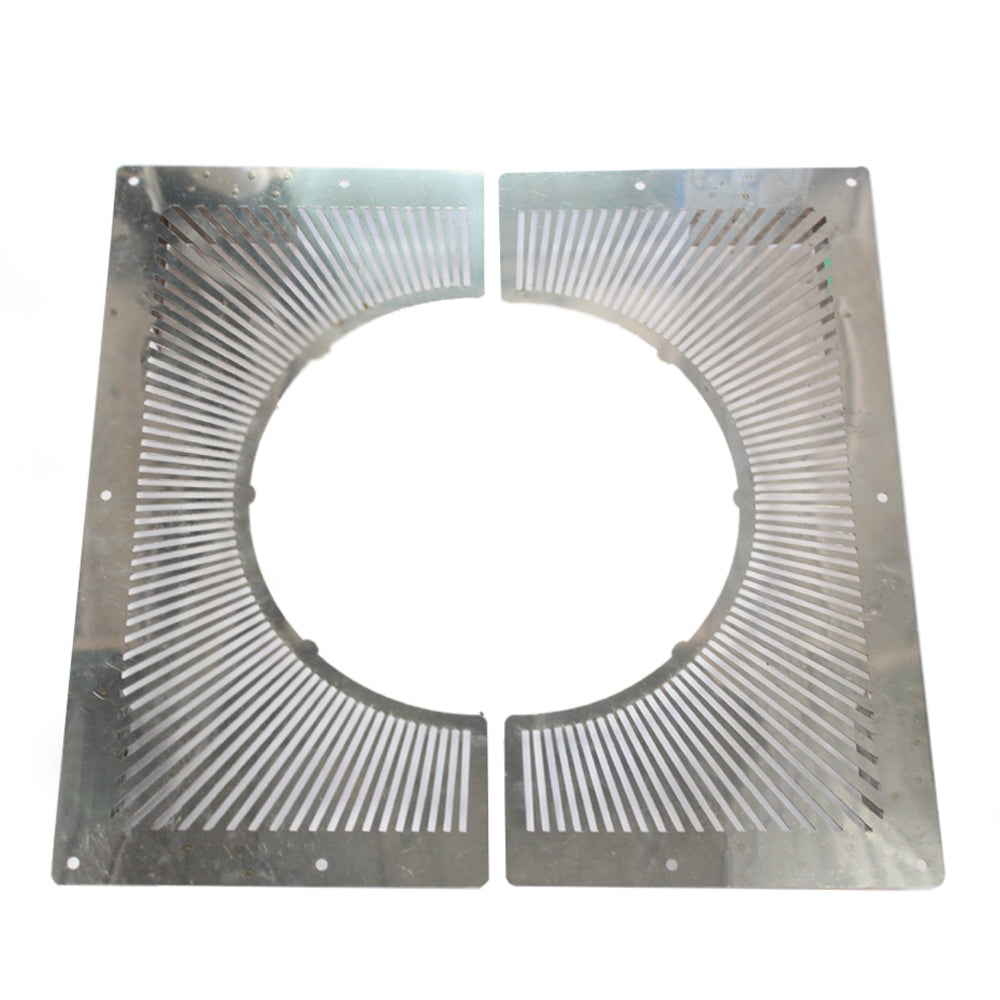 Vented Firestop Plate 5" 2 Piece Stainless – FlueSupply
