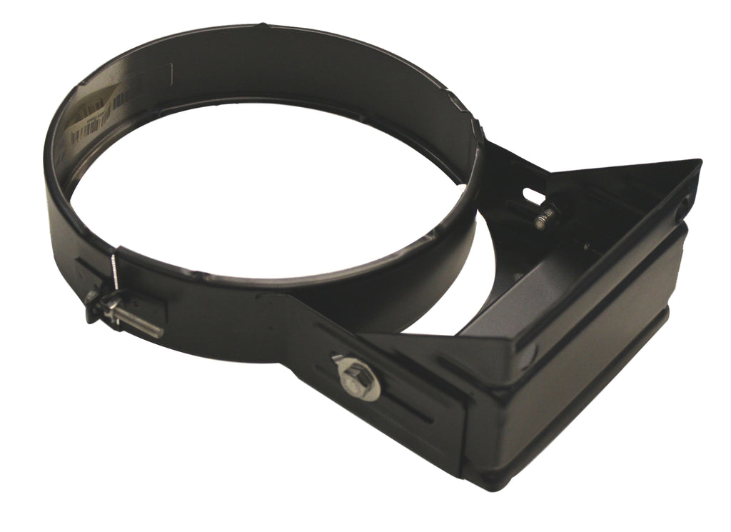 Flat Adjustable Wall Support (70-120mm ) 5" Black – FlueSupply