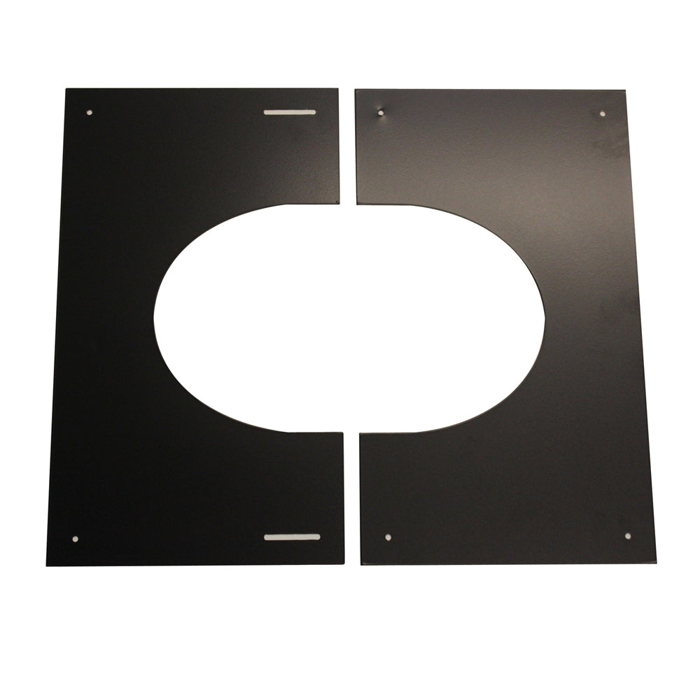 Finishing Plate 30-45 (2-Part) 5" Twinwall Black – FlueSupply