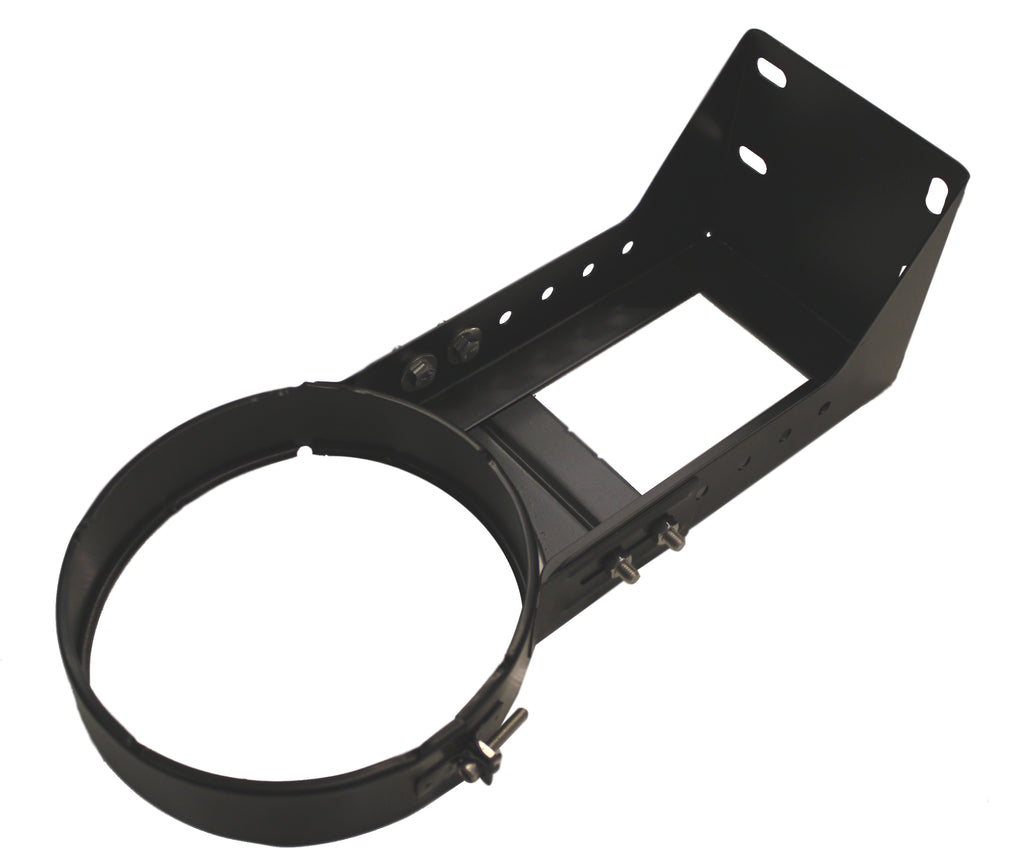 Flat Cuttable Wall Support (100-250mm) 5" Black – FlueSupply